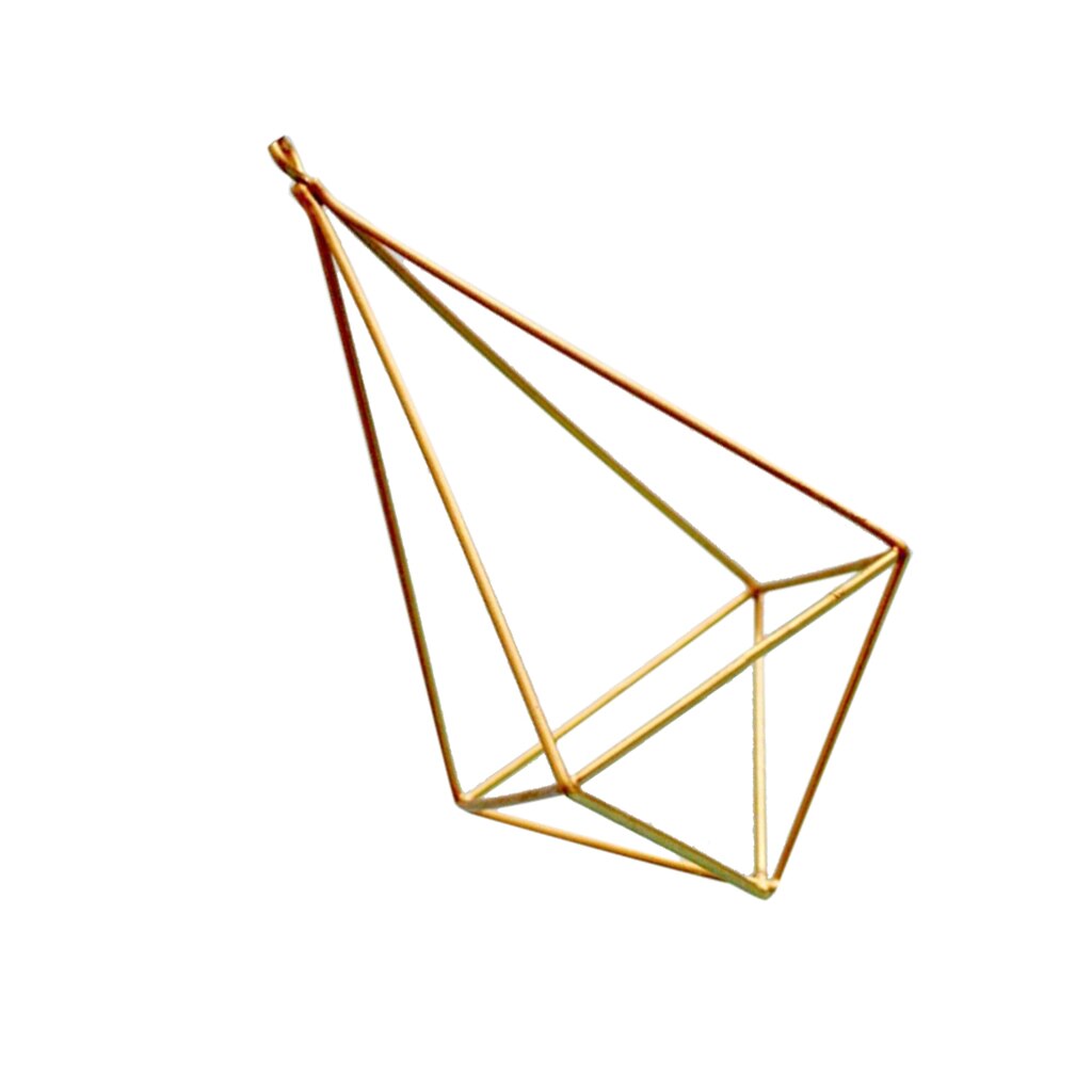 Wrought Iron Air Plants Flower Pot Holder Geometri... – Grandado