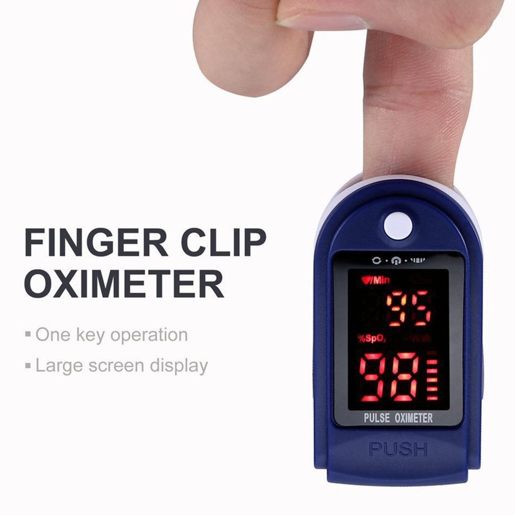 Oximeter Finger Clip Blue LED Digital Screen Highl... – Grandado