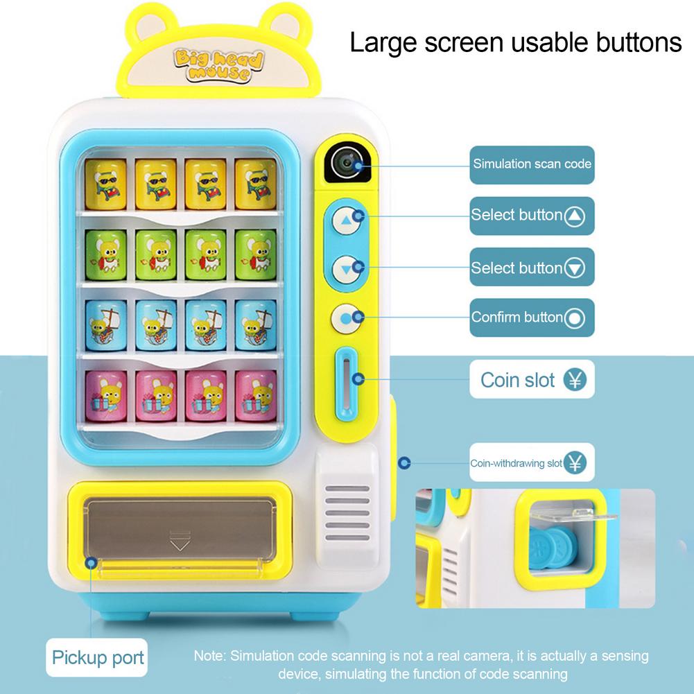 Simulation Pretend Play Toy Vending Drink Machine Vicedeal