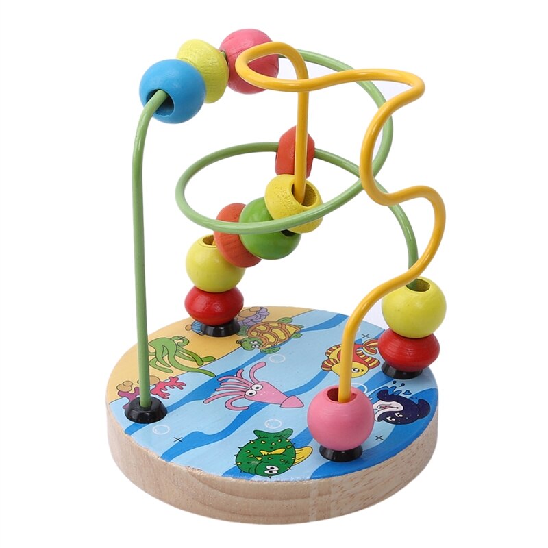 Wooden Bead Maze Educational Kids Child Bead Rolle... – Grandado