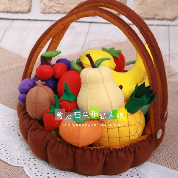 Three dimensional fruit basket Felt kit Non-woven ... – Vicedeal