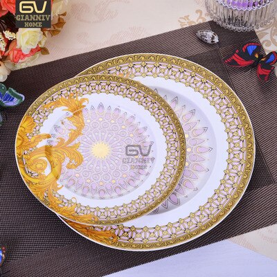 European Byzantine Ceramic Western Dish Dessert Pl... – Grandado