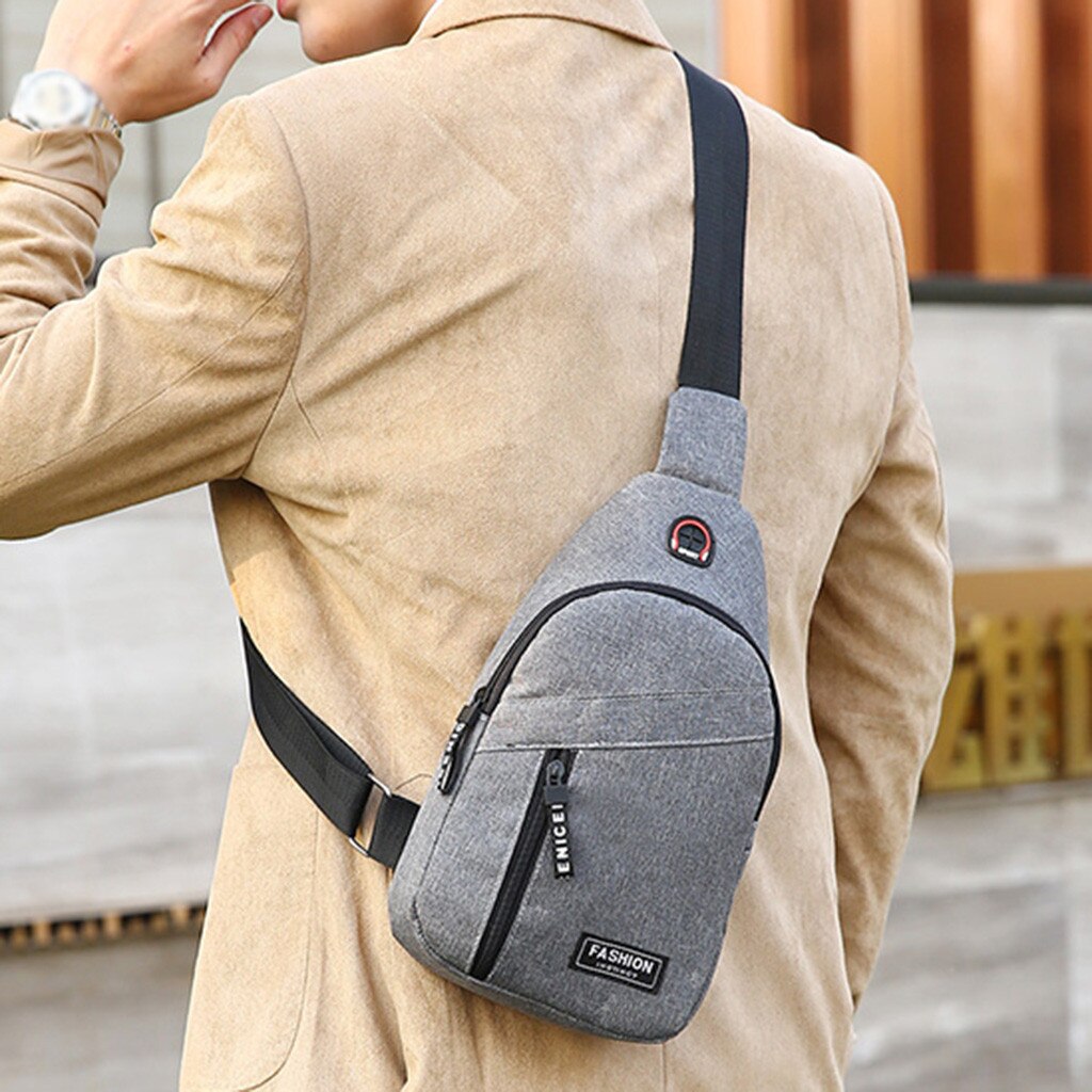 Shoulder Bag For Men Casual Chest Bag Messenger Cr... – Grandado