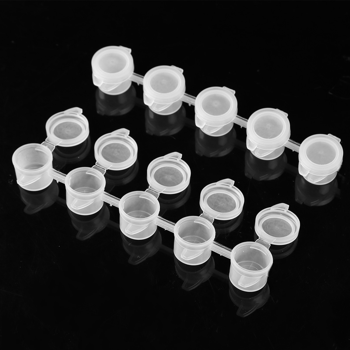 30 Strips Mini Empty Paint Pot Pod Strips Arts and... – Grandado