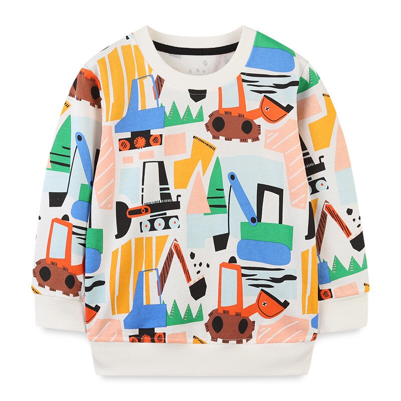 Mudkingdom Kids Sweatshirts Long Sleeve Excavator ... – Vicedeal