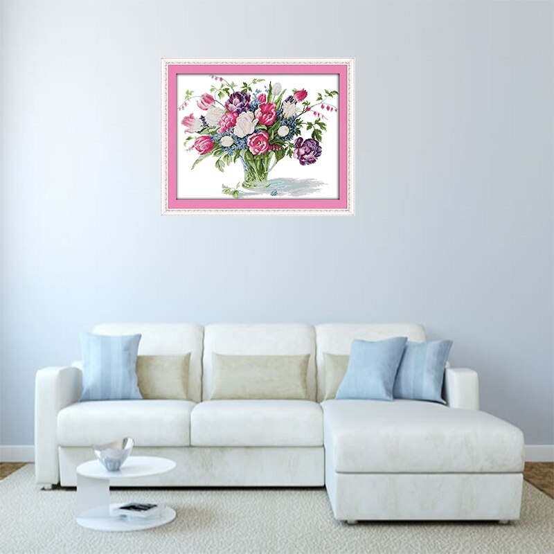 Magnifique Vase tulipe, Kit de broderie manuelle, ... – Grandado