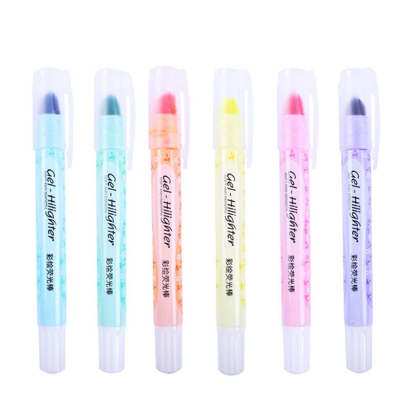 6Pcs High Capacity Multicolour Jelly Double Highli... – Vicedeal