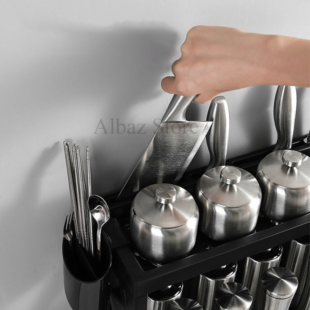 Kitchen Organizer Wall Mount Bracket Wall Storage ... – Grandado