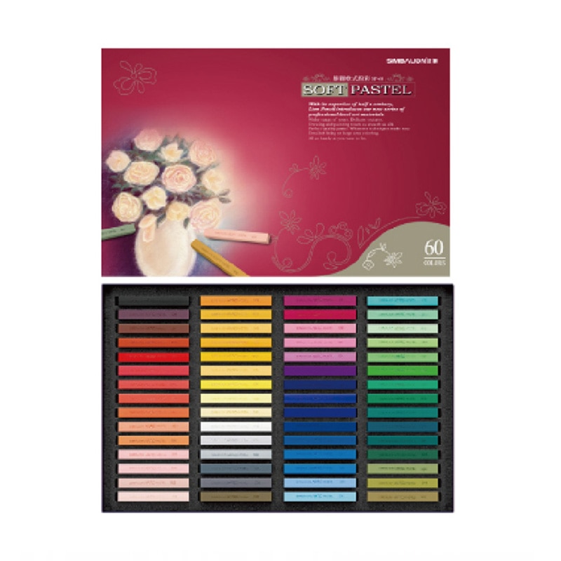 SIMBALION Soft Pastels/Chalks/Sticks/Crayons Black... – Grandado