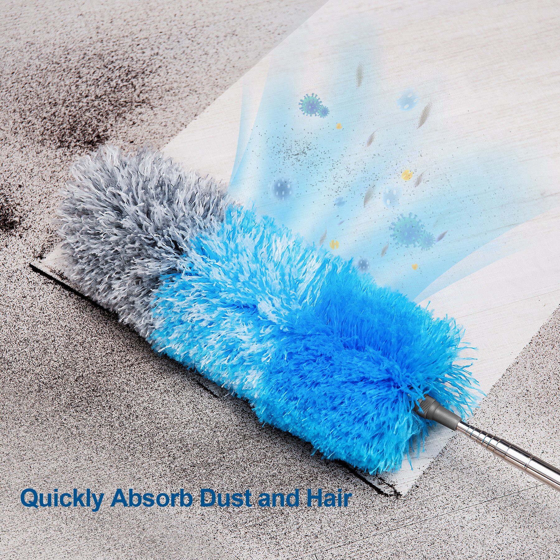 Microfiber Feather Duster with Extendable Pole, 96... – Grandado