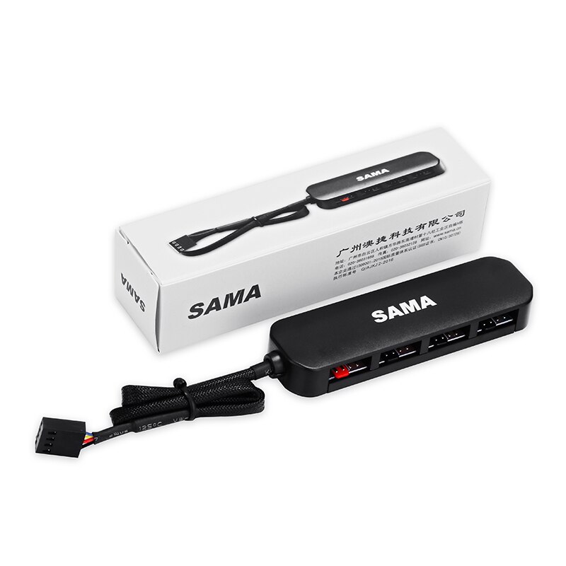 Sama SH100 Pwm Fan Hub Voor Pc Case Fans/1 Tot 4 4... – Vicedeal