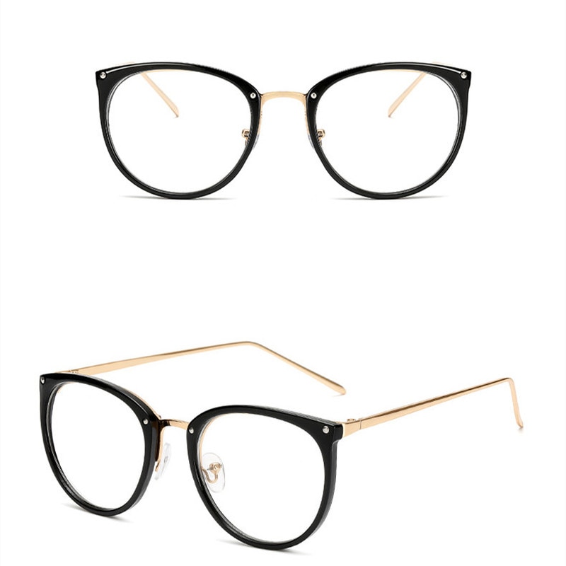 Optical Glasses Frame Women Men Vintage Round Retr... – Grandado