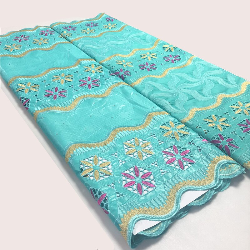African Bazin Riche Brode Fabric with Swiss Voile ... – Vicedeal