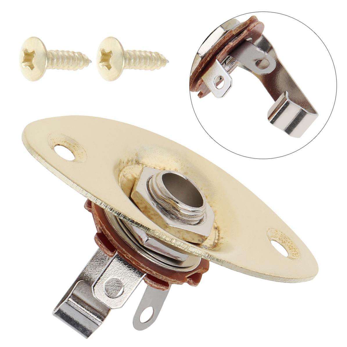 Gold Oval Output Jack Socket Bass / Electric Guita... – Vicedeal