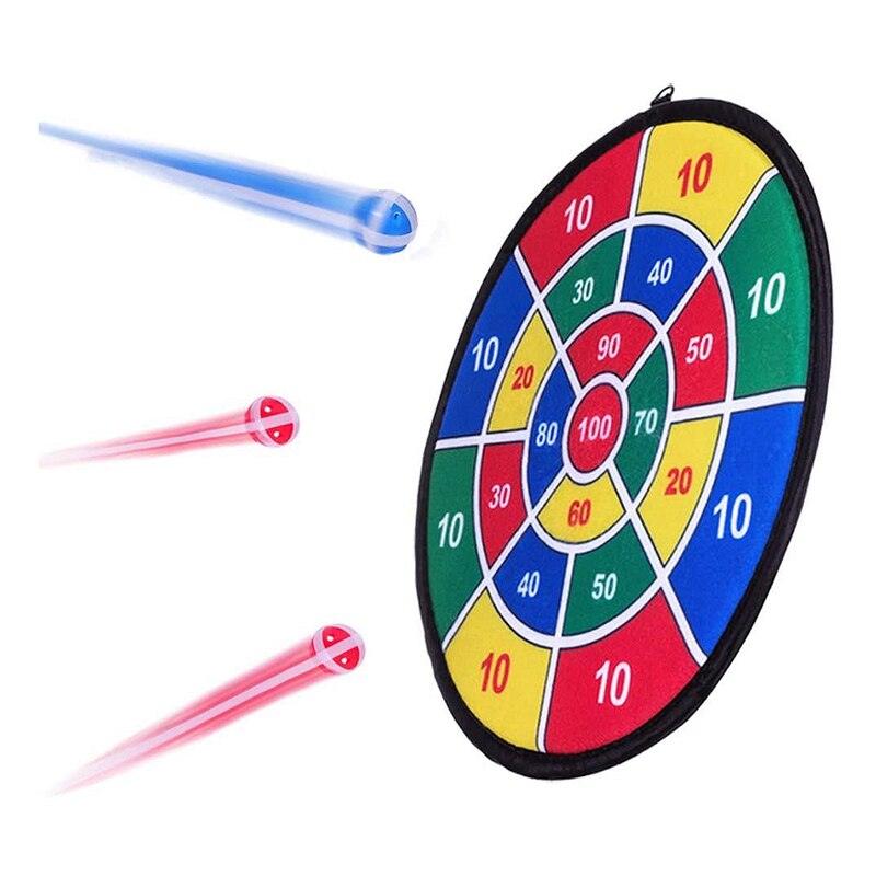 Kids Game Dart Board Set 8 Sticky Balls and 13.8 I... – Grandado