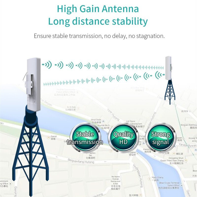 2.4G , 5.8G Outdoor Wifi CPE WDS wireless Bridge W... – Grandado