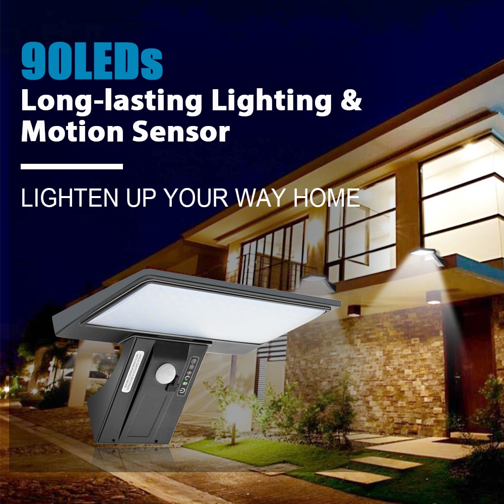 Lampara Solar Light Outdoors Led Solar Lamp 90Leds... – Grandado