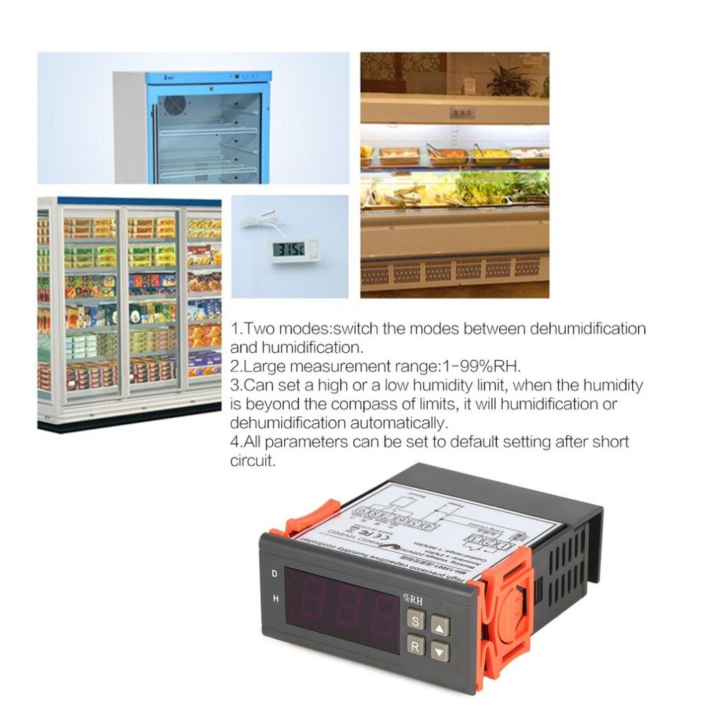 MTC1000A AC 220V Digital LED Mikrocomputer Feuchti... – Vicedeal