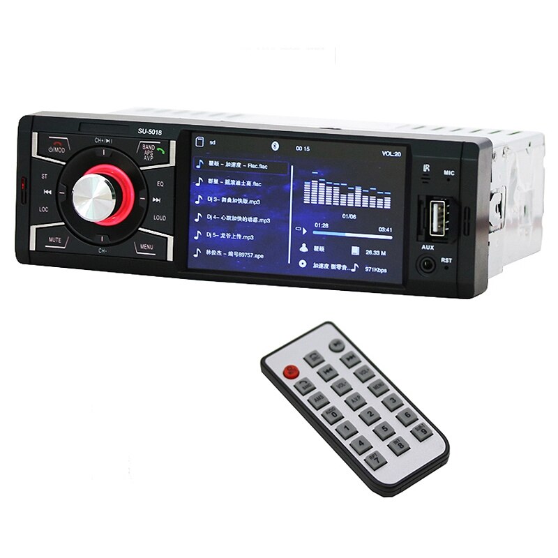 4 tommer tryk sn bilstereo bluetooth single 1 din ... – Grandado