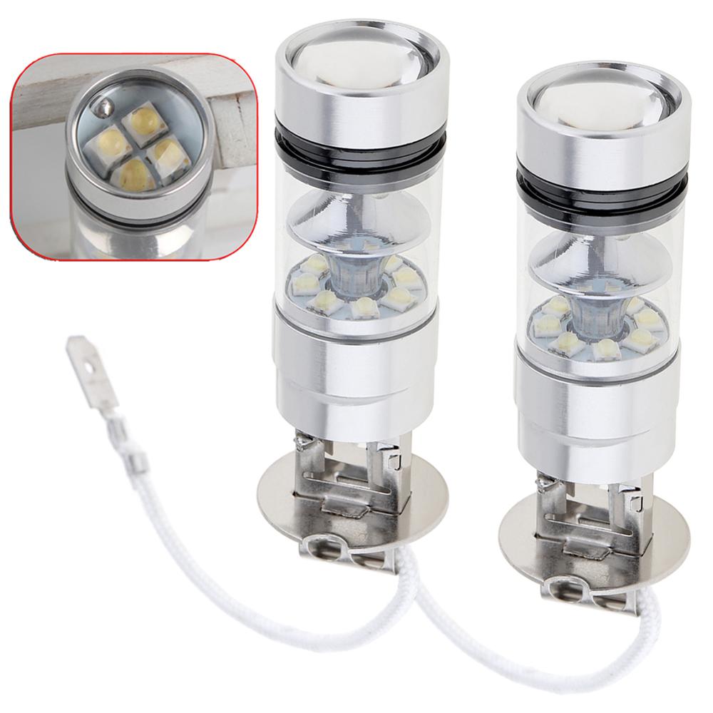 2 stücke Auto Scheinwerfer H3 LED Nebel Licht 100W... – Grandado