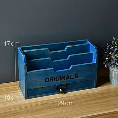 Multifunctional Desktop Storage Box Wooden Office ... – Grandado