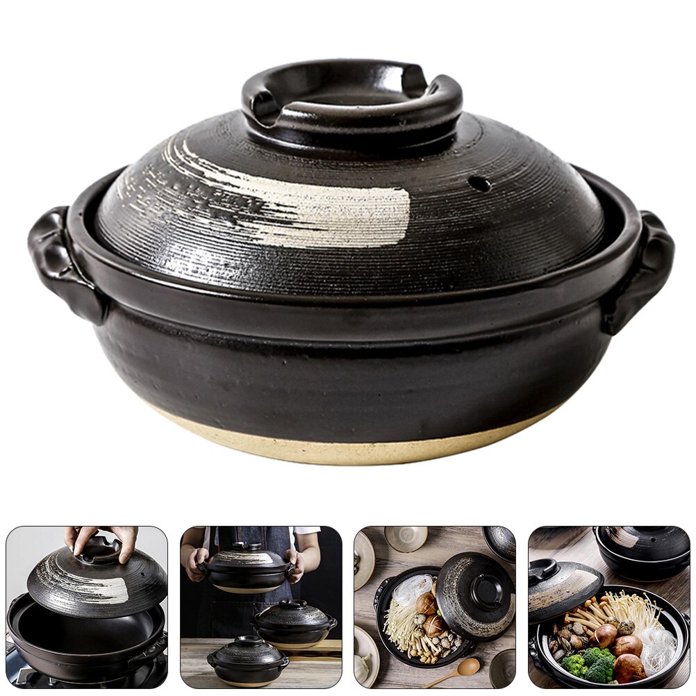 1pc Ceramic Casserole Stew Pot Ceramic Cookware fo... – Vicedeal