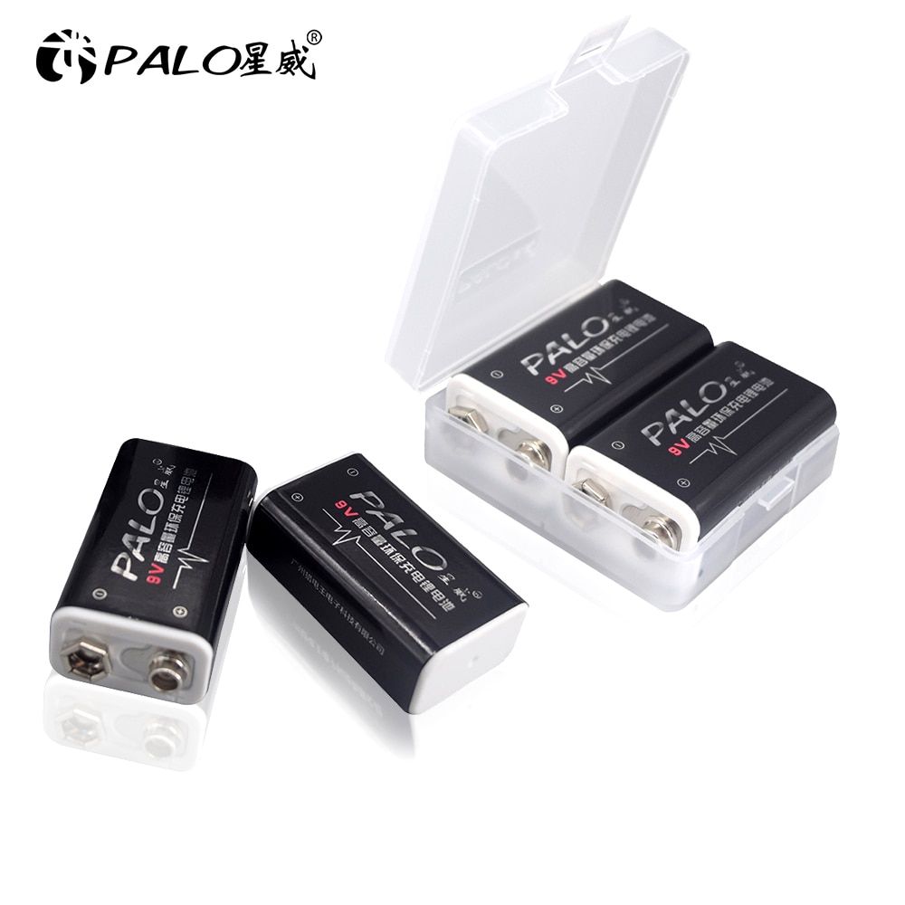2pcs / set stick battery PALO 9V batteries 6f22 6F... – Vicedeal
