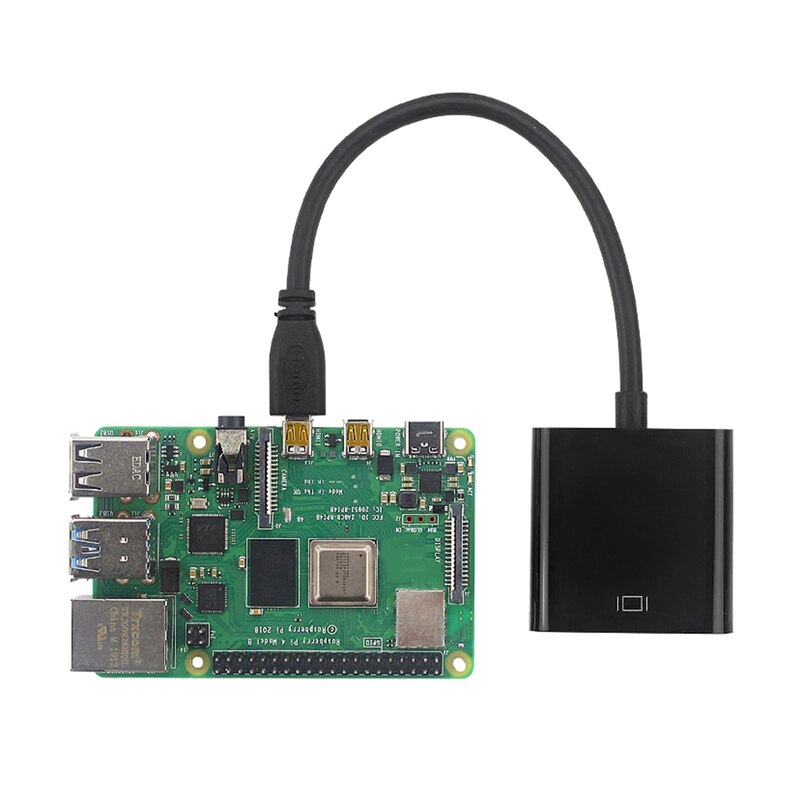 -Suitable for Raspberry Pi 4B Micro-HDMI to VGA Vi... – Vicedeal