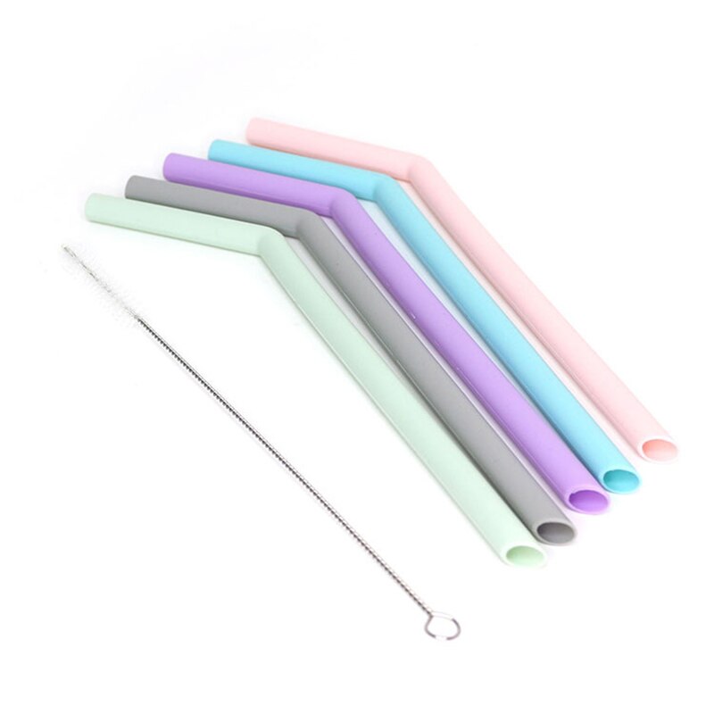 Reusable Silicone Drinking Straws Foldable Flexibl... – Vicedeal