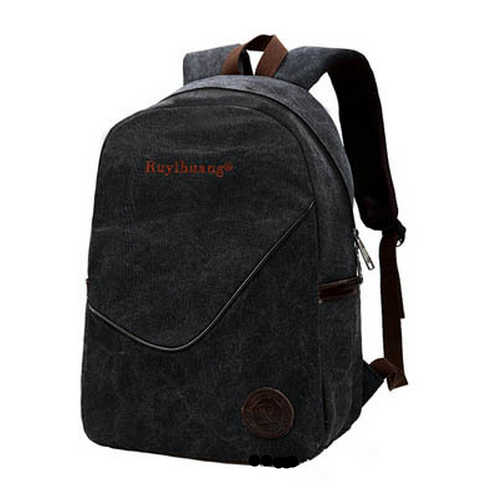 Men Male Canvas College School Student Backpack Ca... – Grandado