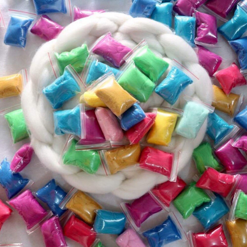 12pcs 12 Colors 5g Wool Fibre Roving For DIY Needl... – Grandado