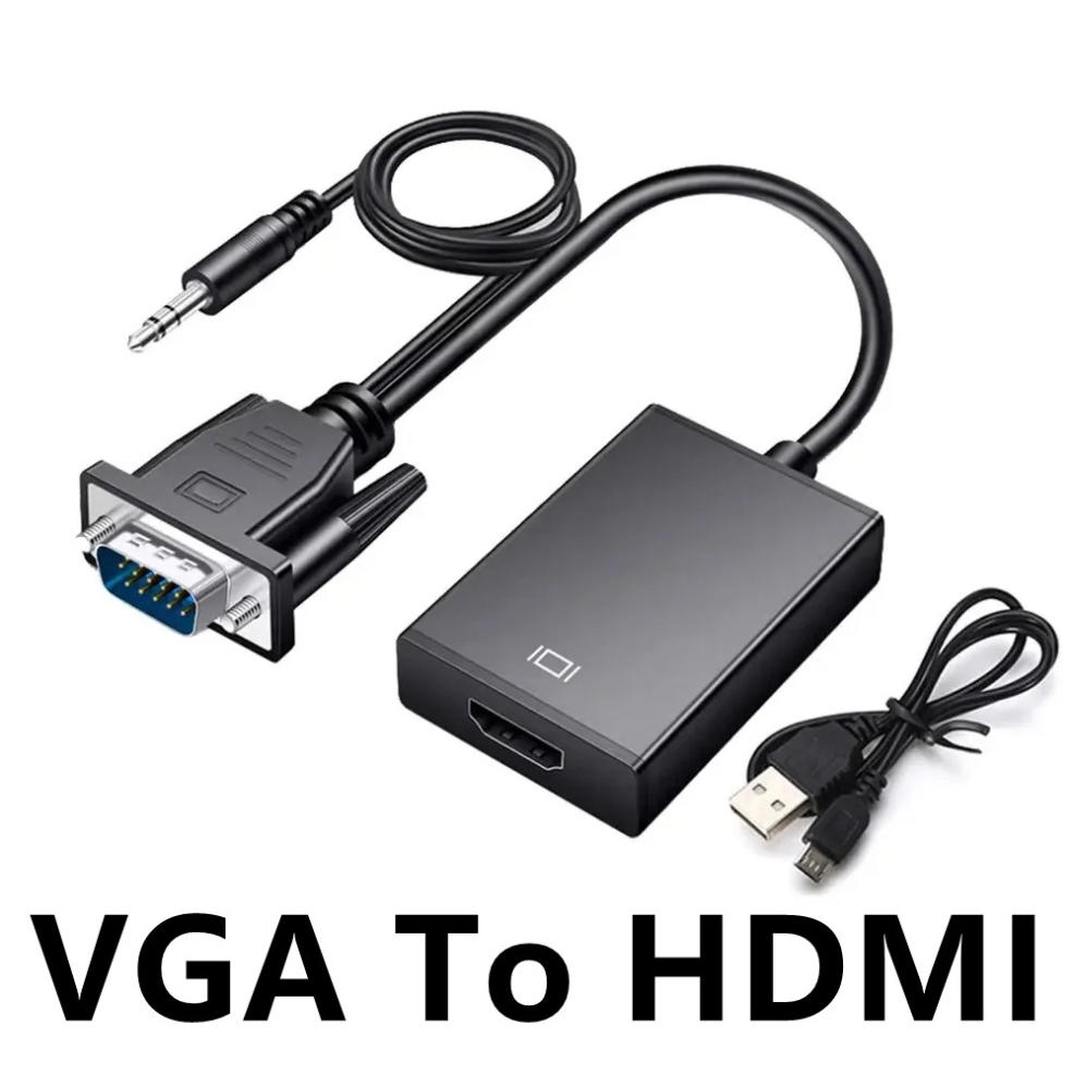 VGA naar HDMI Converter Adapter 1080P VGA Male naa... – Vicedeal