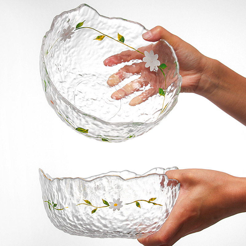 Cool Summer Hammer Mesh Glass Fruit Daisy Plate Sa... – Vicedeal