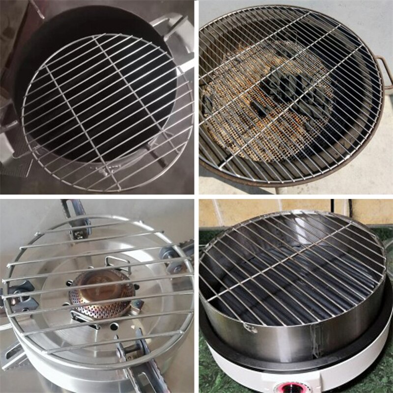 Non-Stick 304 Stainless Steel Round BBQ Mesh Mat G... – Grandado