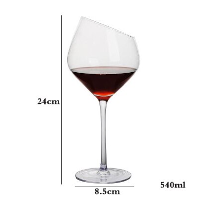 Oblique Mouth Red Wine Glass Champagne Glass Burgu... – Grandado