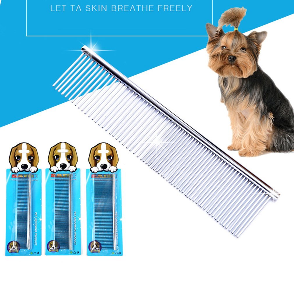 Grooming Comb Stainless Steel Dog Cat Grooming Com... – Vicedeal