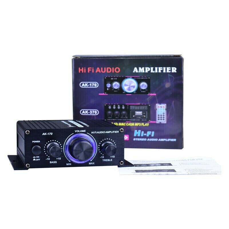 Mini HIFI Audio Power Amplifier With Two Main Chan... – Grandado