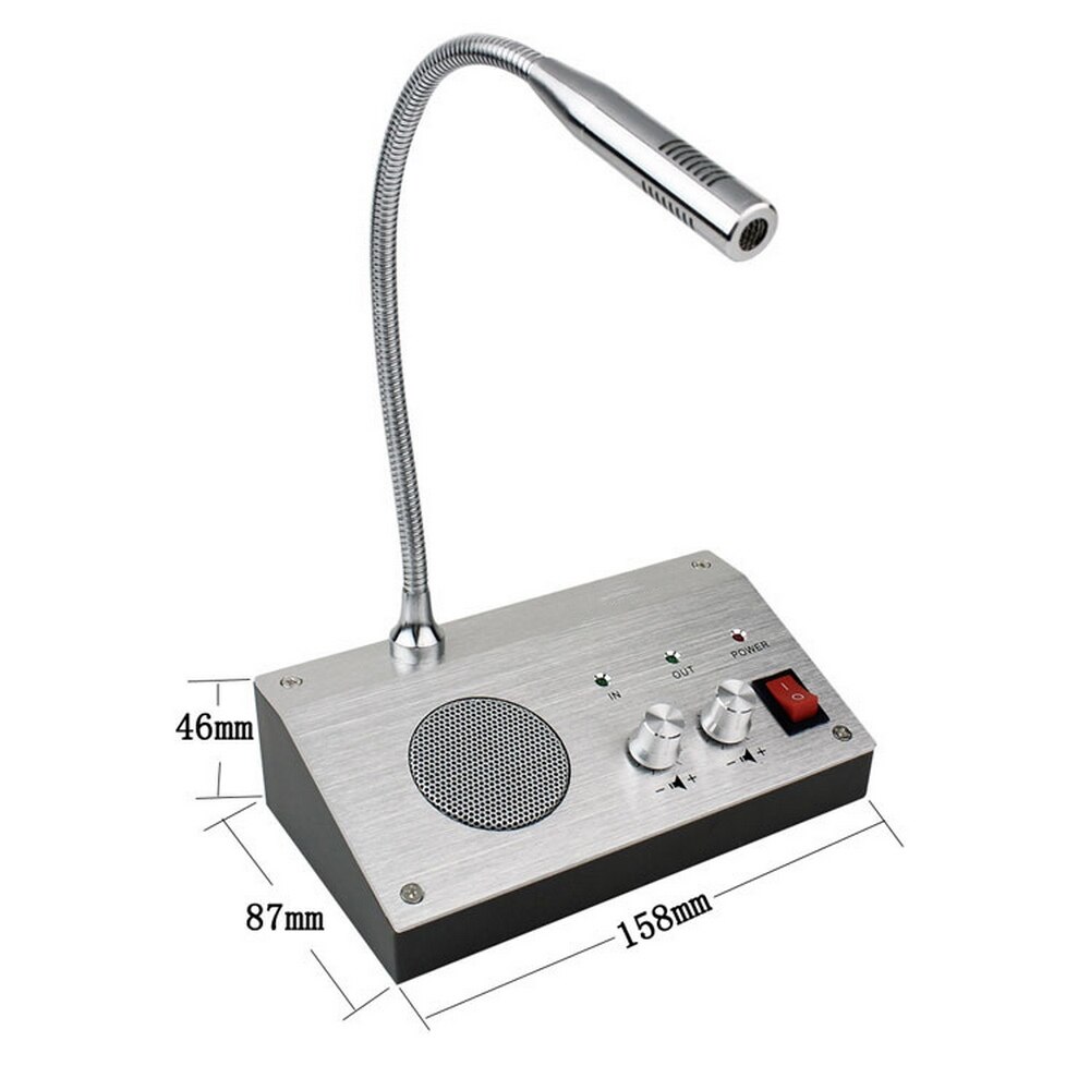 Dual-Weg Venster Teller Intercom Luidspreker Syste... – Vicedeal