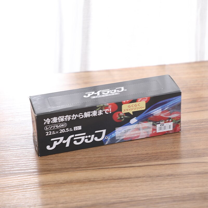 10pcs/ Set Plastic Wrap Zipper Fresh Bags Fridge F... – Grandado