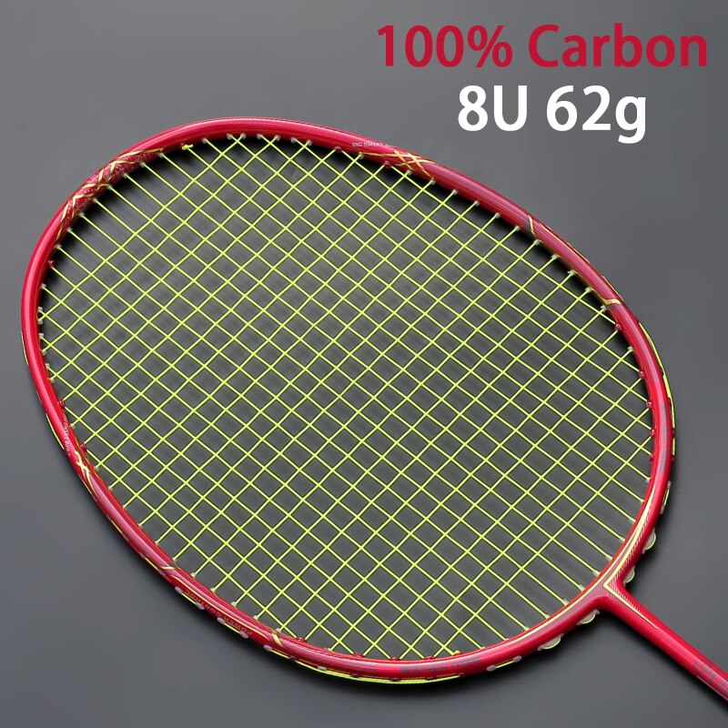 Super Light 8U 65-68G Carbon Fiber Badminton Racke... – Grandado