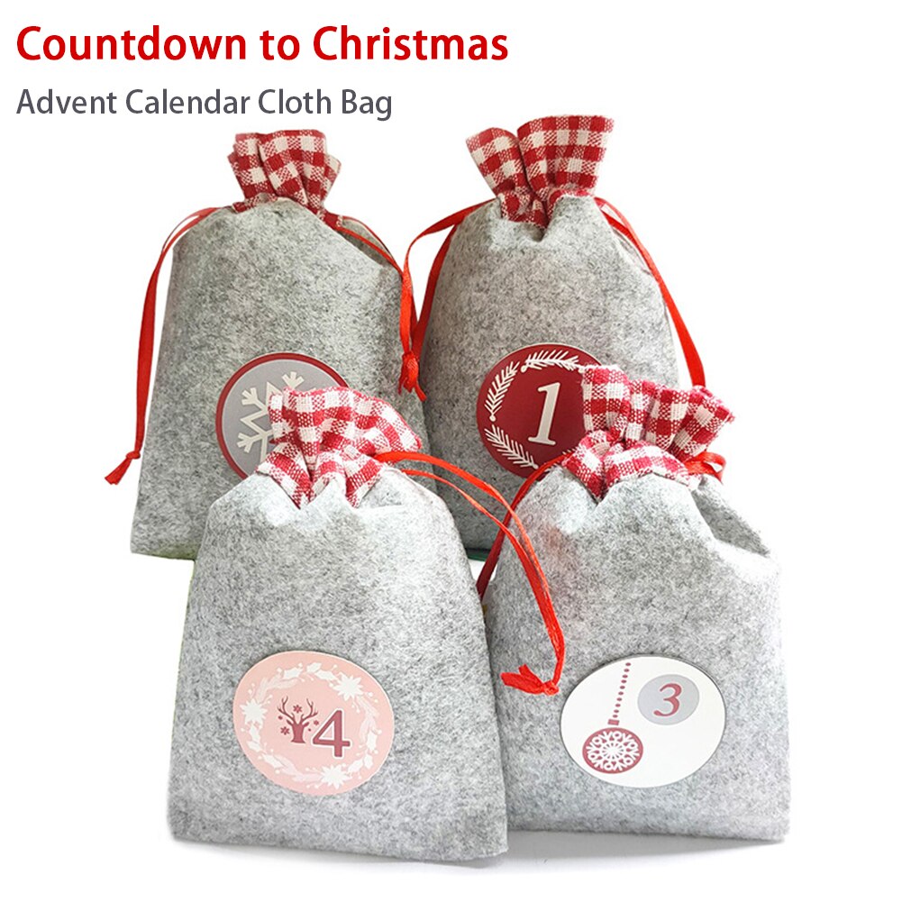 24pcs/set Filling DIY Advent Calendar Bags Christm... – Grandado