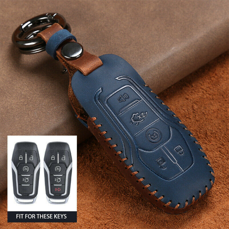 Classic Leather Car Key Case Cover For Ford Mustan... – Vicedeal