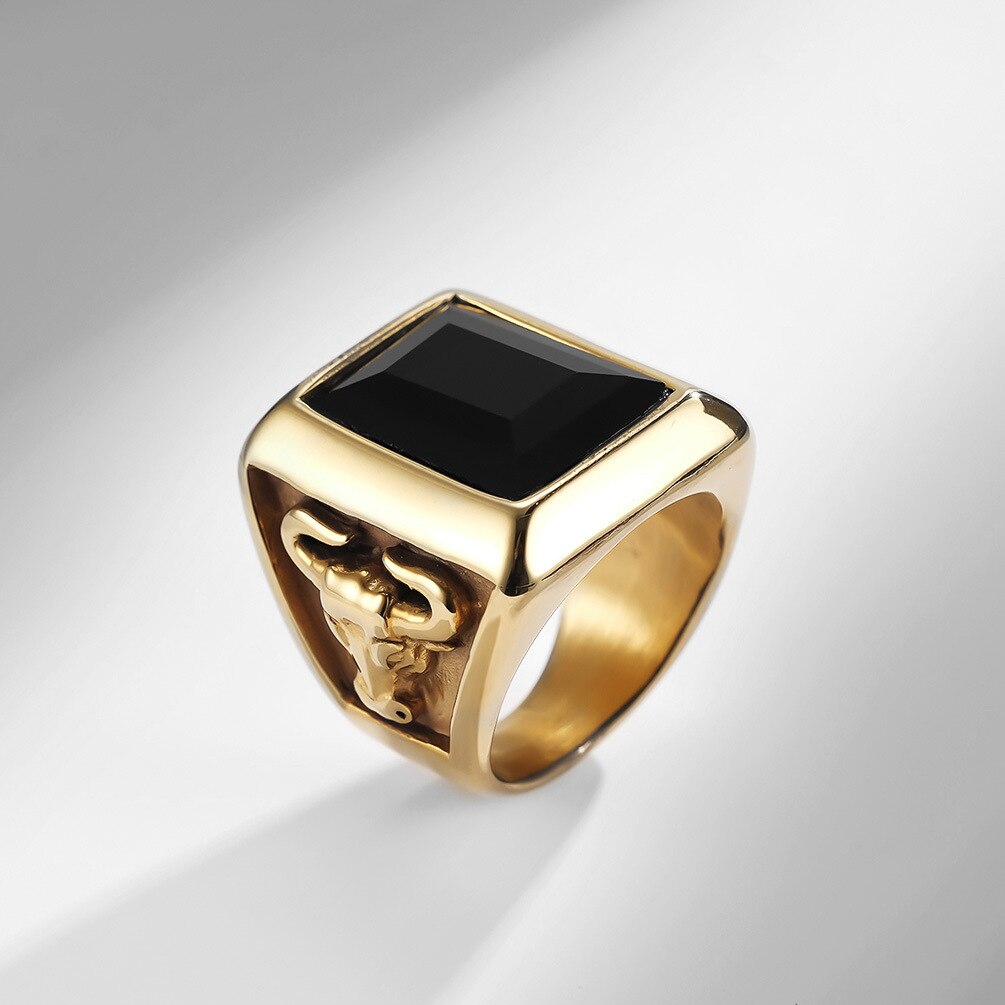 Vintage Bull Hoofd Ringen Rvs Animal Thumbs Up Rin... – Grandado