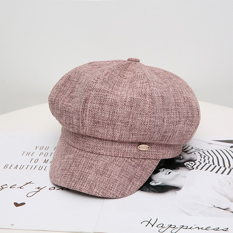 style eight-angle-cap women's England style retro-... – Grandado