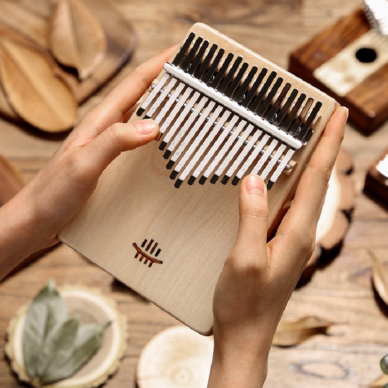 17 schlüssel Kalimba Daumen Klavier Massivholz Mus... – Grandado
