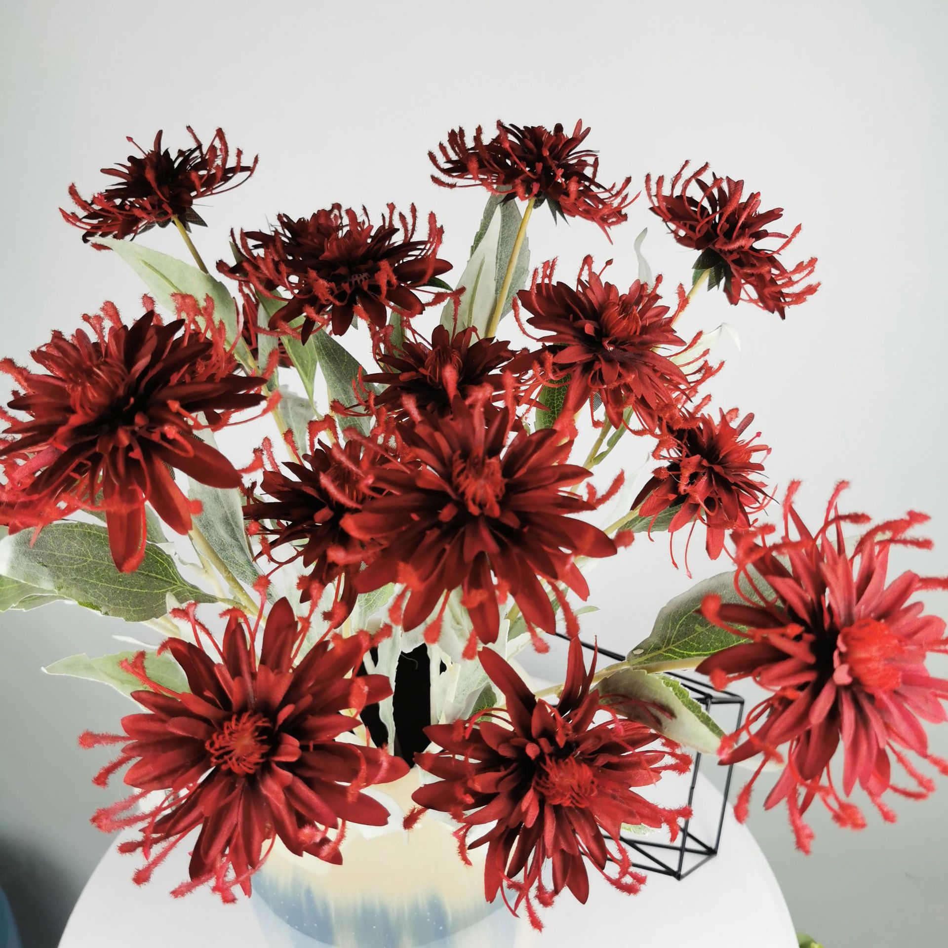 Simulation flower Nordic autumn false flower 3 hea... – Grandado