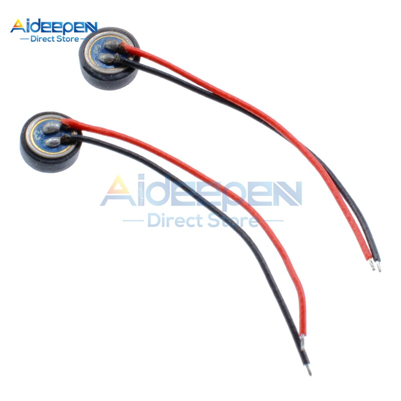5Pcs/lot DC 1V-10V 2 Wires Electret Condenser Micr... – Grandado