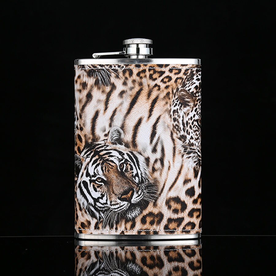 XYKIT 9oz Mini Pocket Whiskey Flask Tiger Printing... – Vicedeal