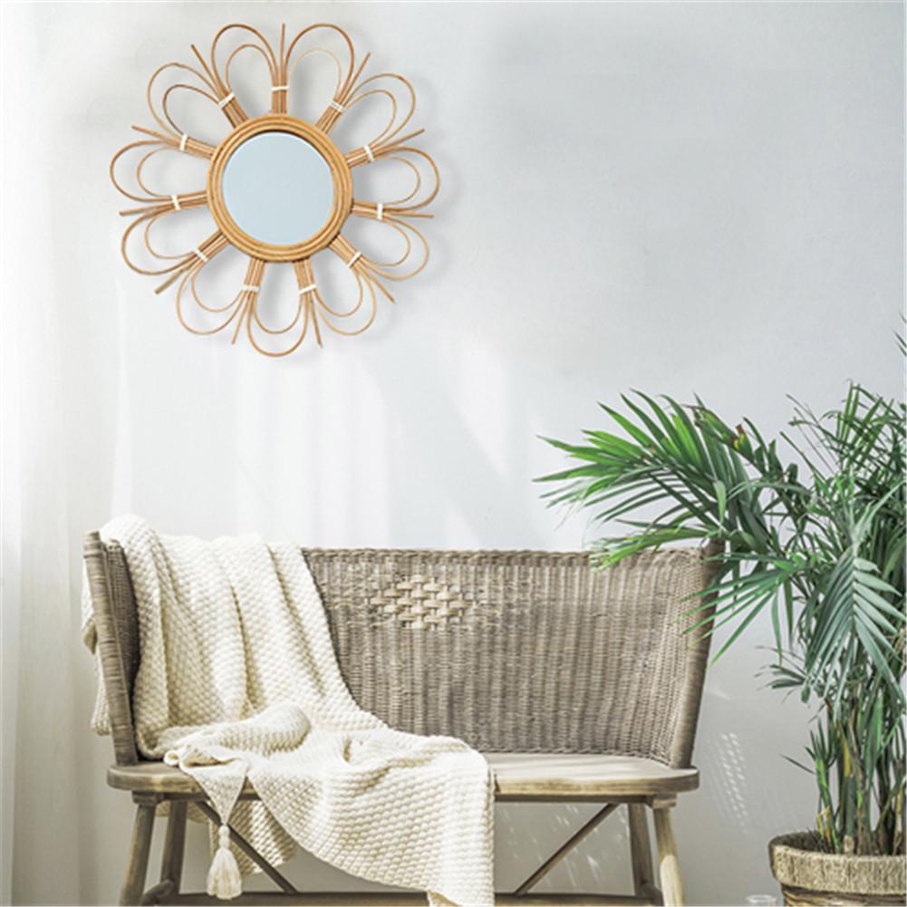 Dressing Spiegel Literaire Retro Rotan Art Deco Ro... – Grandado