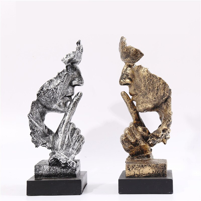 Modern Silence Statue Abstract Character Resin Cra... – Vicedeal